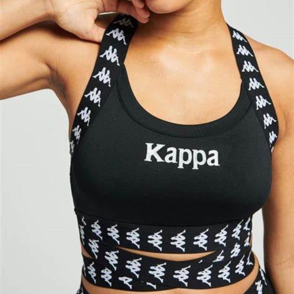 Kappa | Tops | Kappa Black Banda Dixot Sports Bra | Poshmark